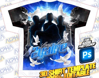 Rip Memorial Shirt Editable Photoshop Template - Etsy