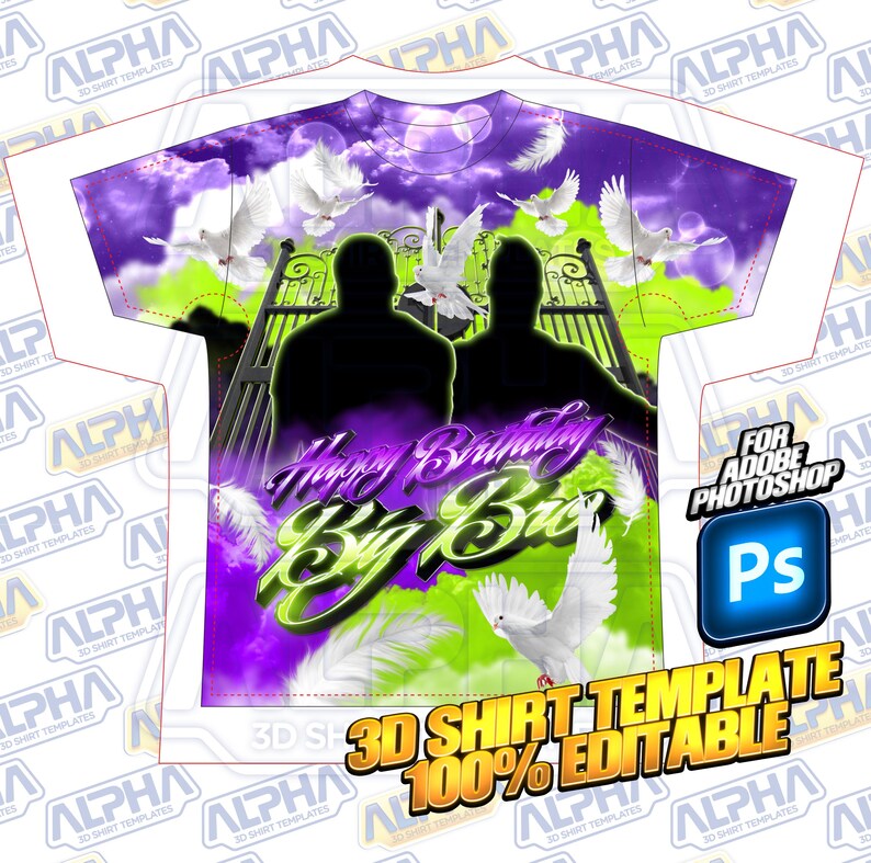 Rip Memorial Shirt Editable Photoshop Template - Etsy