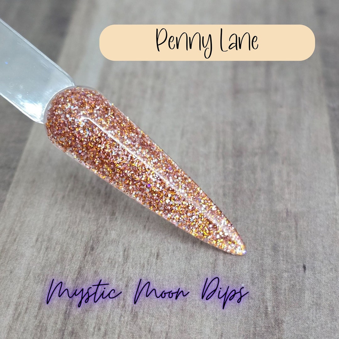Penny Lane, Gold Dip Powder, Dip Powder for Nails, Nail Dip, Dip Nail ...