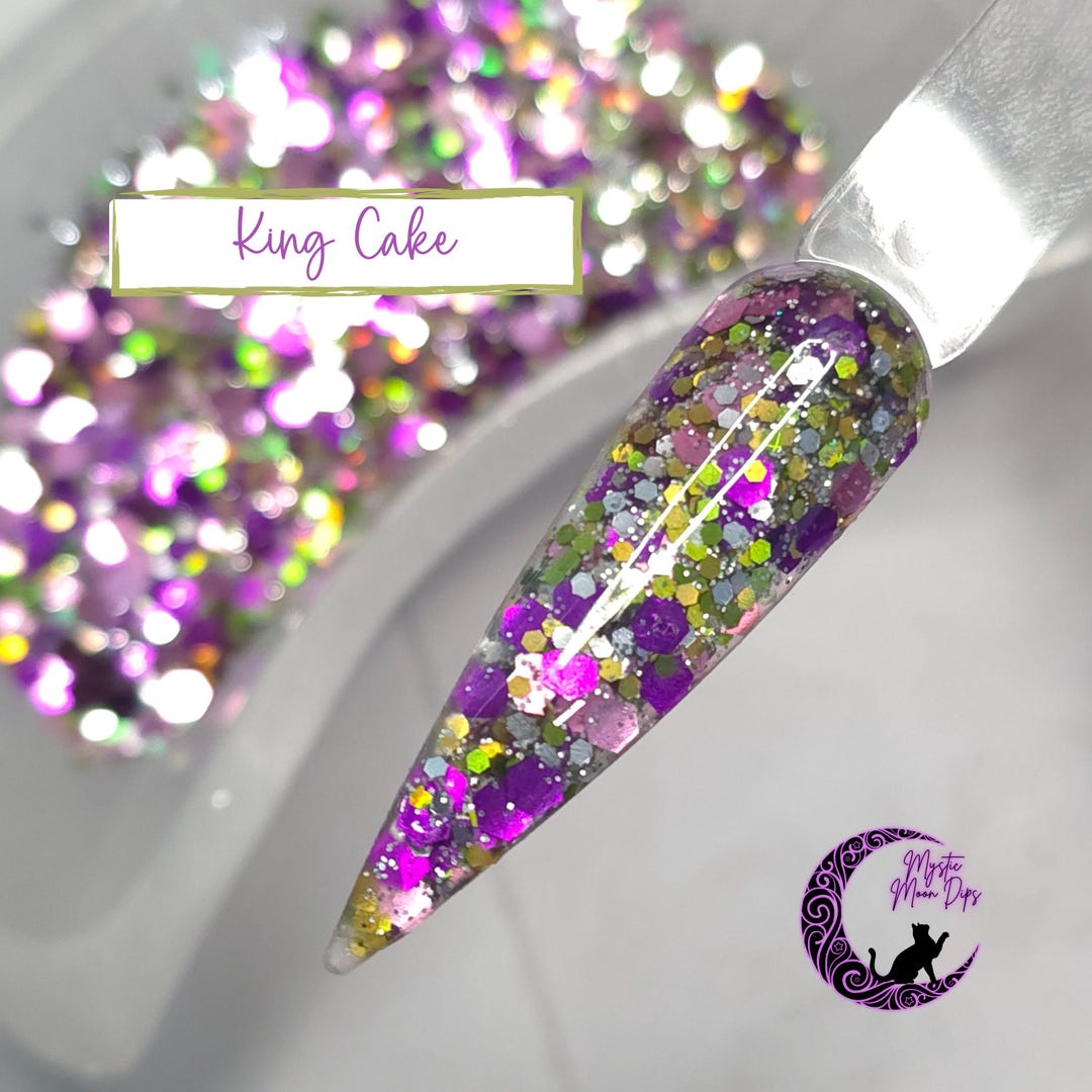 King Cake, Dip Powder, Dip Powder for Nails, Nail Dip, Glitter Dip ...
