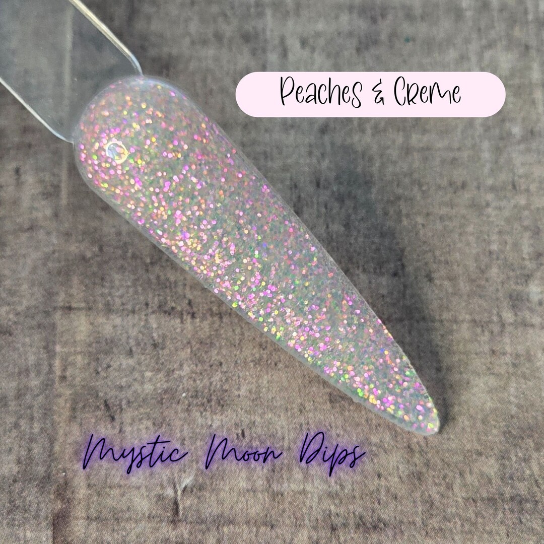 Peaches and Creme, White Nails Dip Powder, Dip Powder for Nails, Nail ...