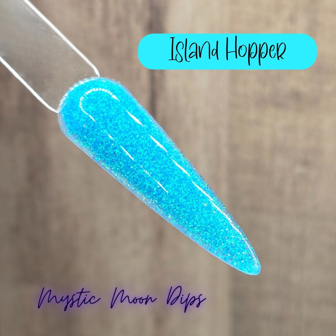 Island Hopper, Blue Dip Powder, Dip Powder for Nails, Nail Dip, Dip ...