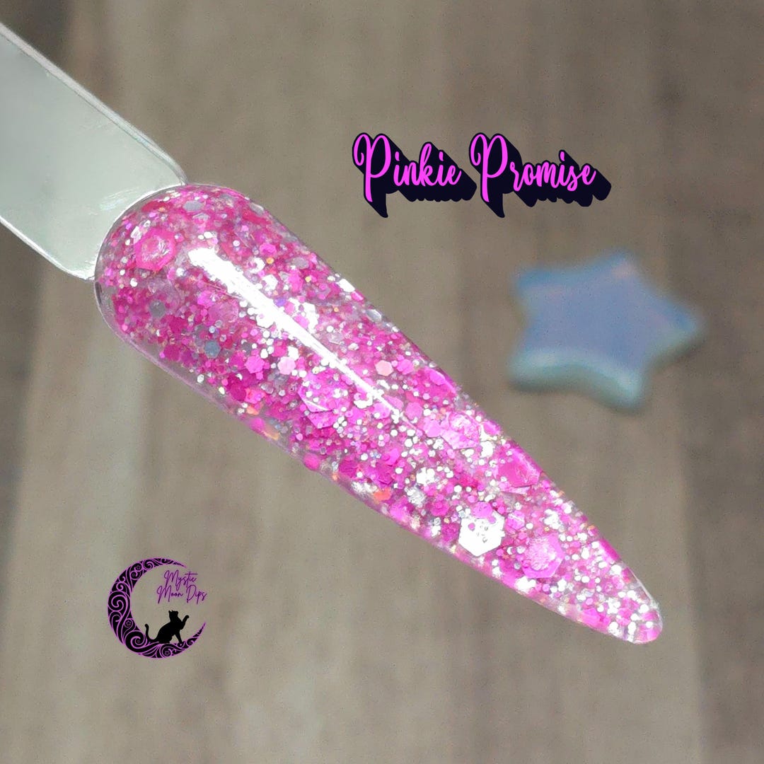 Pinky Promise, Pink Nails, Acrylic Powder, Nail Dip Powder, Dipping ...