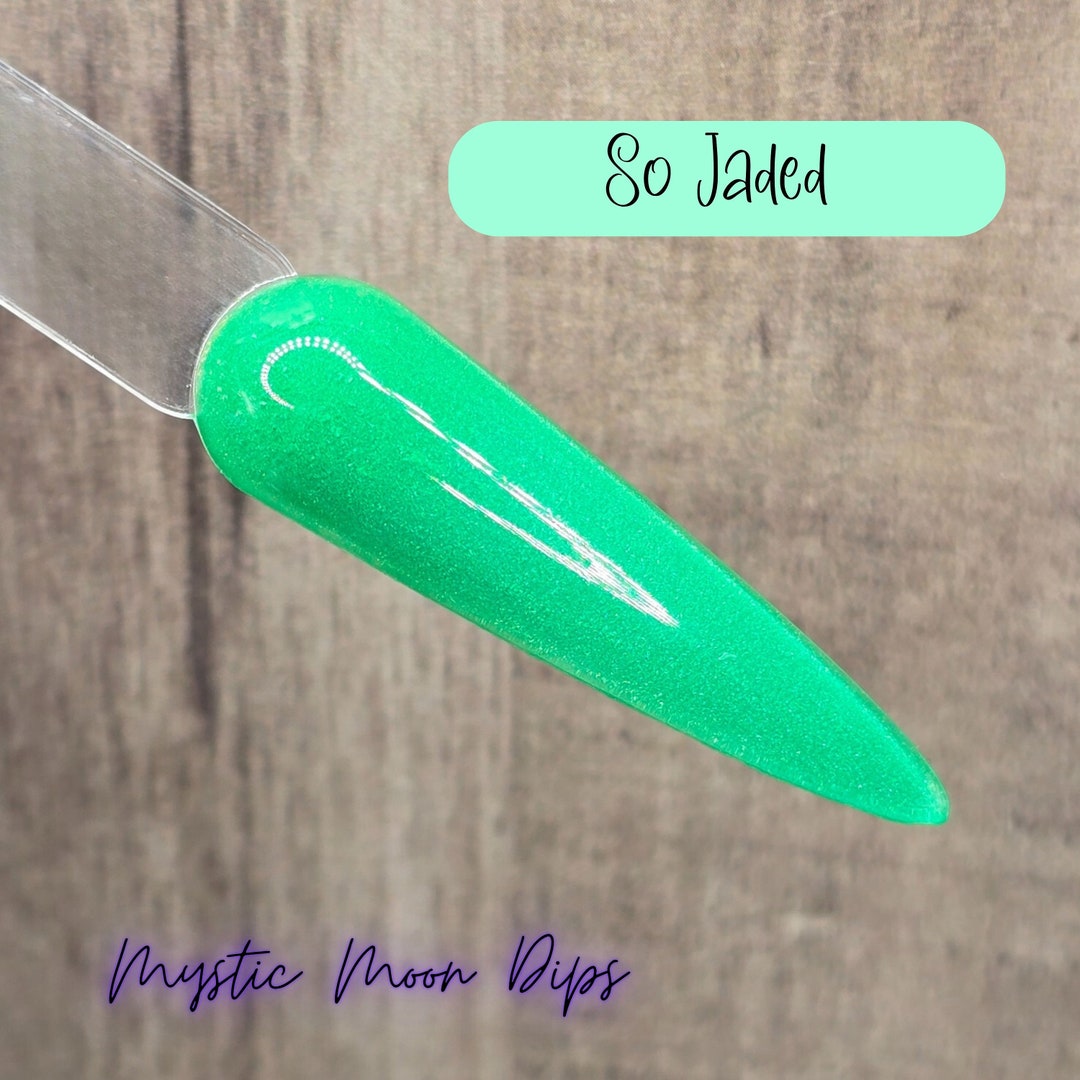 So Jaded, Green Dip Powder, Dip Powder for Nails, Nail Dip, Dip Nail ...