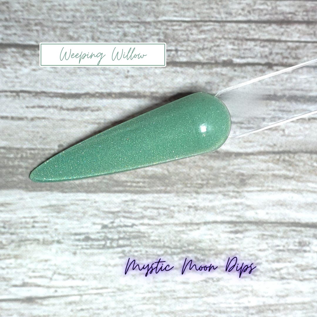 Weeping Willow Light Green Acrylic Dip Powder: Nail Color Manicure - Etsy