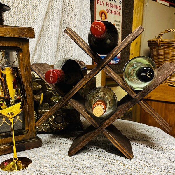 Barn Wood Wine Rack - Etsy