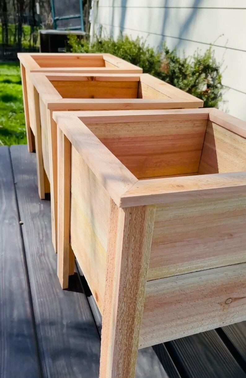 Handcrafted Cedar Planter Boxes - the Perfect Addition to Your Garden ...