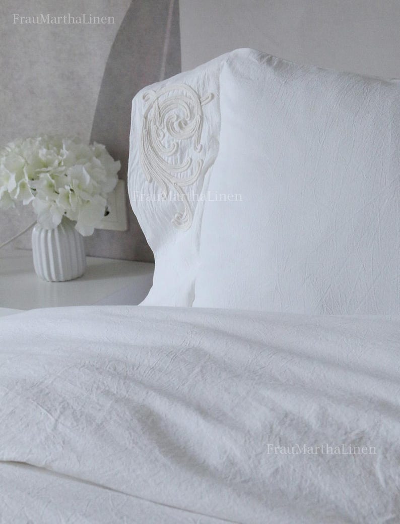 Stonewashed Cotton Wedding Bedding Set With an Exclusive Embroidery in ...