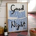 Goodnight Print, Hand Drawn Bedroom Wall Art, Cute Above Bed Poster ...