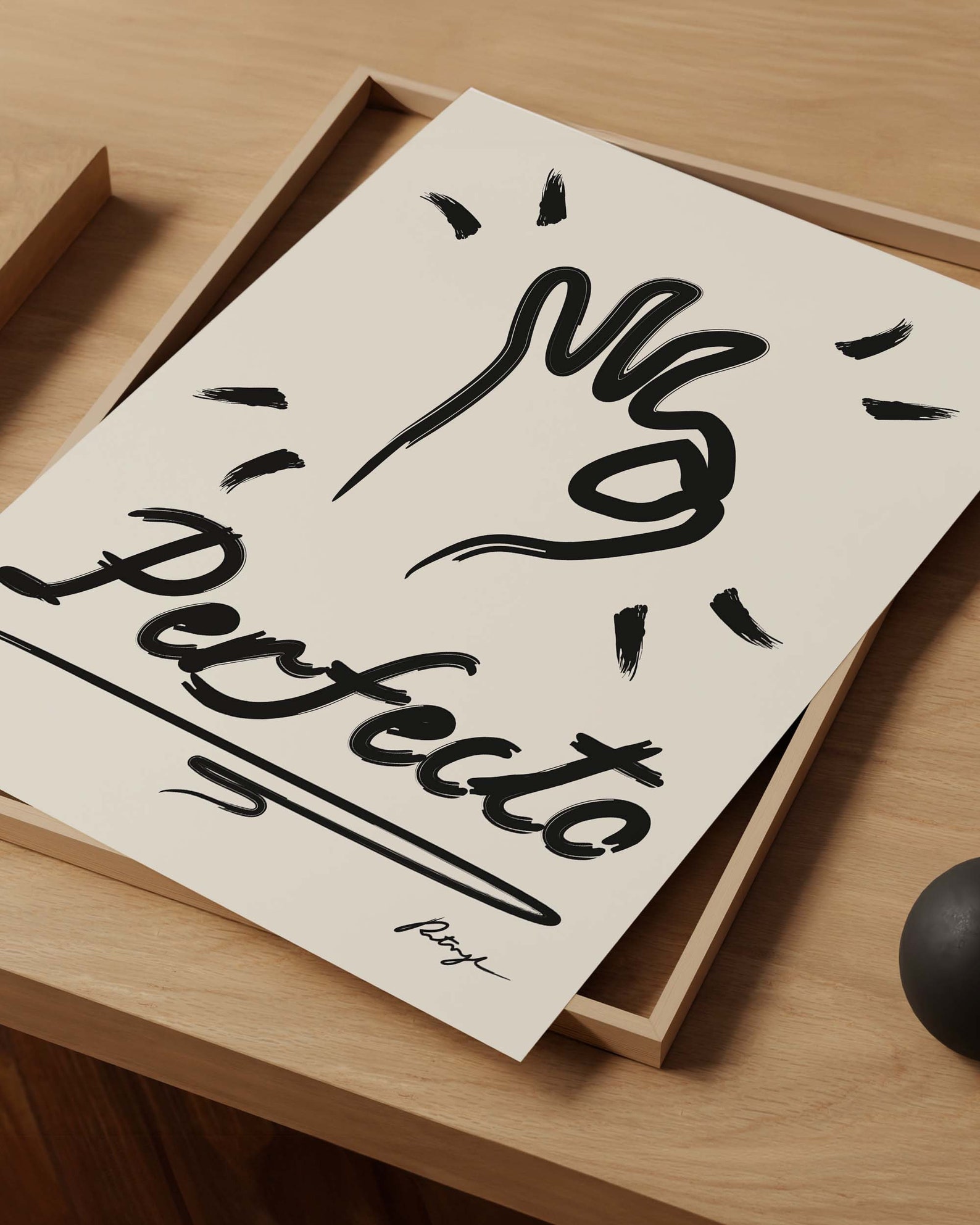 Perfecto Print, Cute Quote Poster Sketch, Hand Drawn Typography Print ...