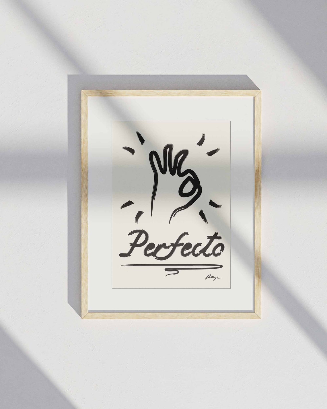 Perfecto Print, Cute Quote Poster Sketch, Hand Drawn Typography Print ...