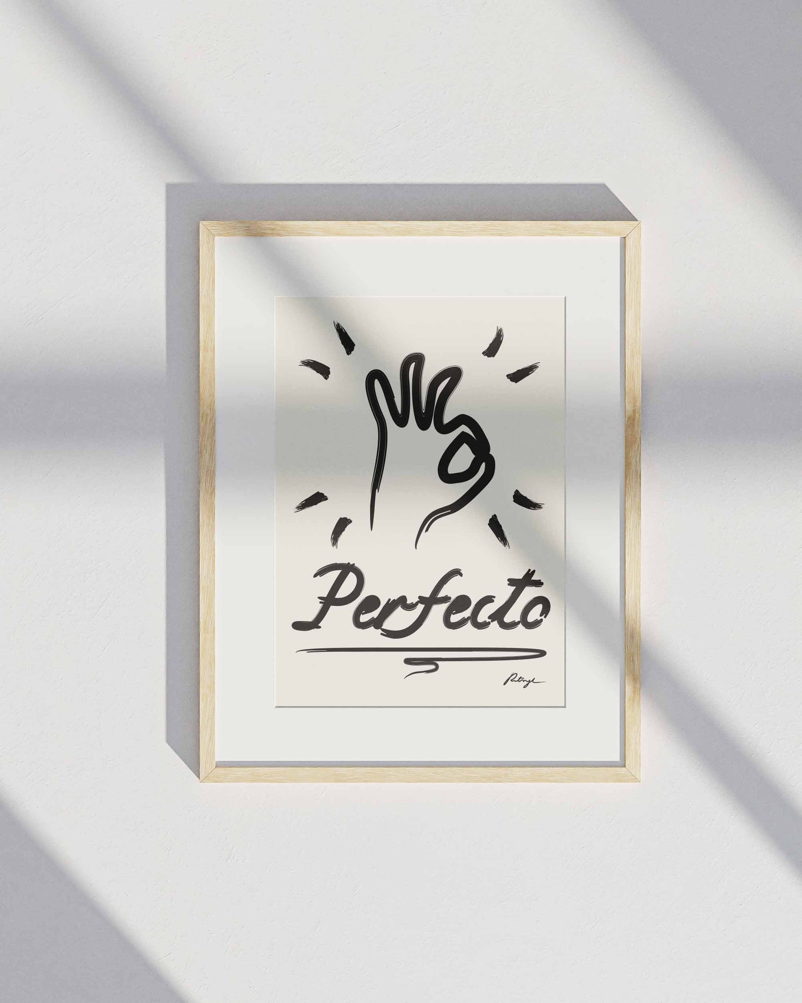 Perfecto Print, Cute Quote Poster Sketch, Hand Drawn Typography Print ...