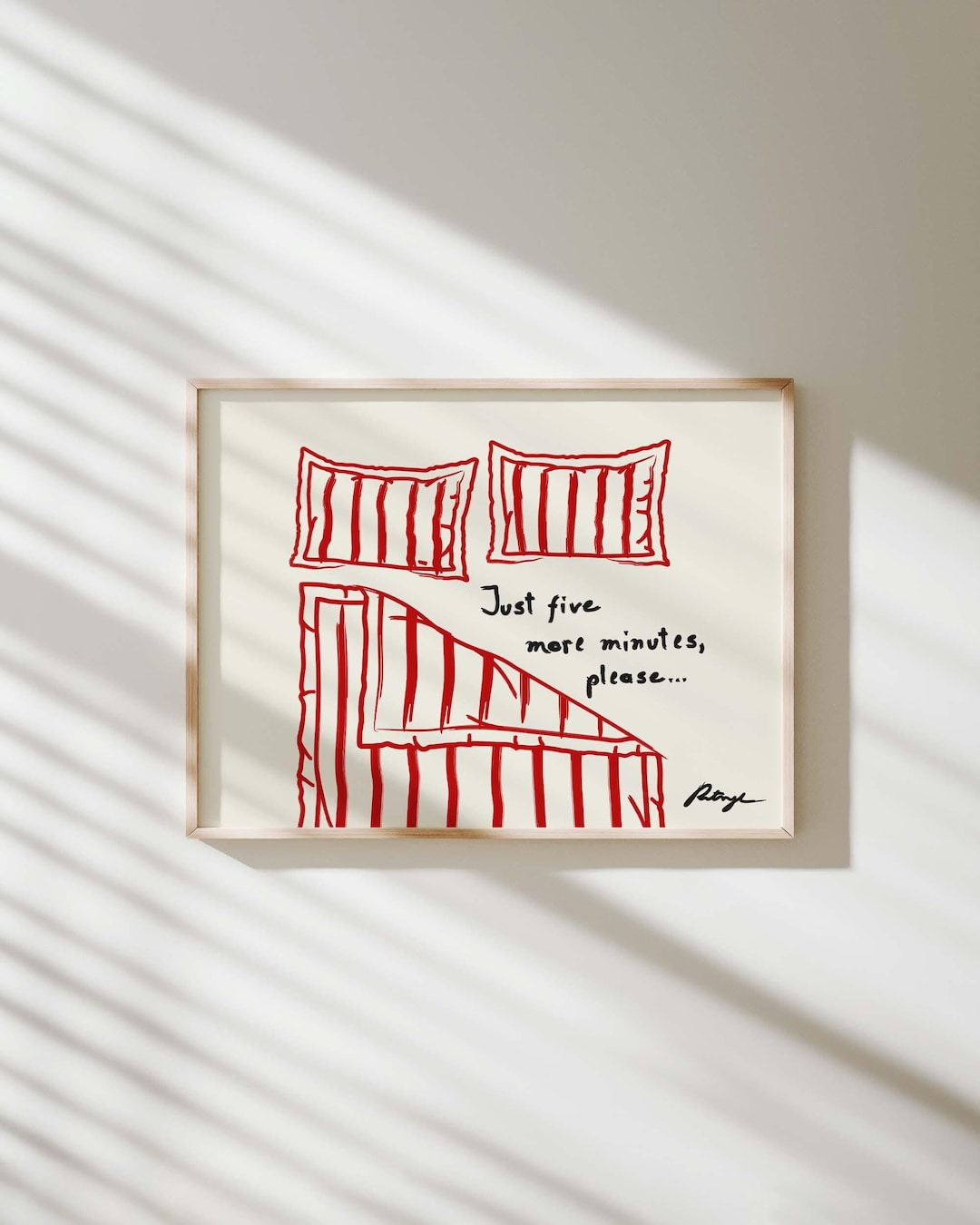 Stay in Bed Print: Funny Bedroom Wall Art (digital Download) - Etsy