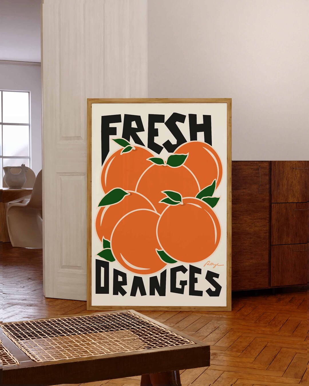 Oranges Poster Vintage Food Poster Food Print Aesthetic Poster Bar Cart ...