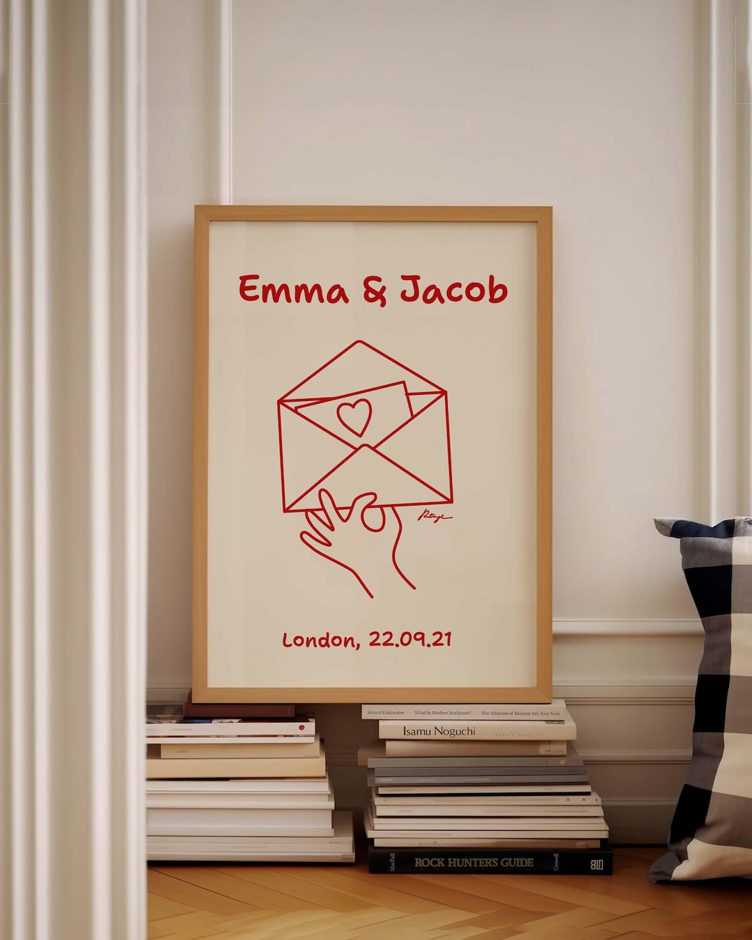 Personalized Love Letter Print, Custom Couple Gift, Anniversary ...