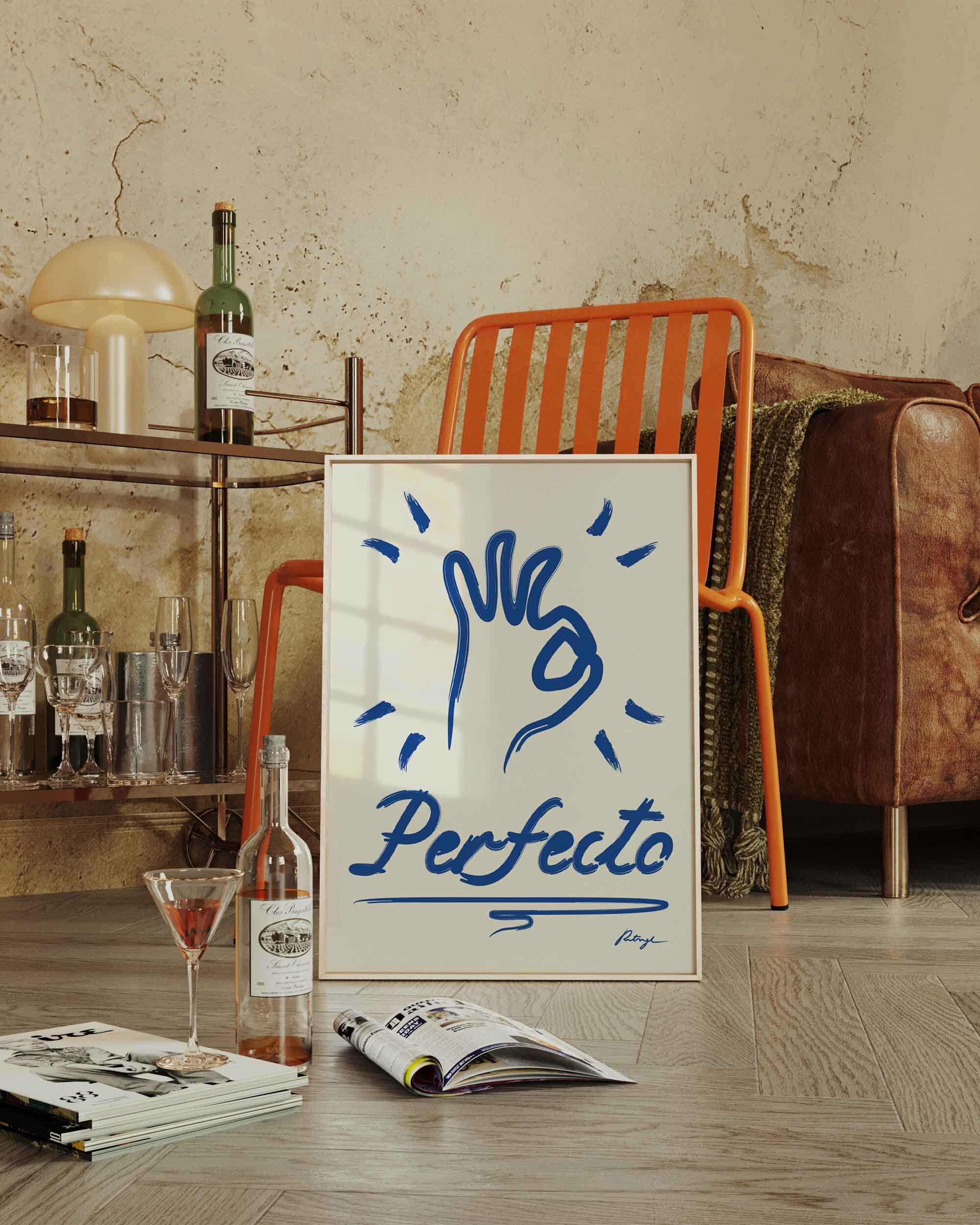 Perfecto Print, Cute Quote Poster Sketch, Hand Drawn Typography Print ...