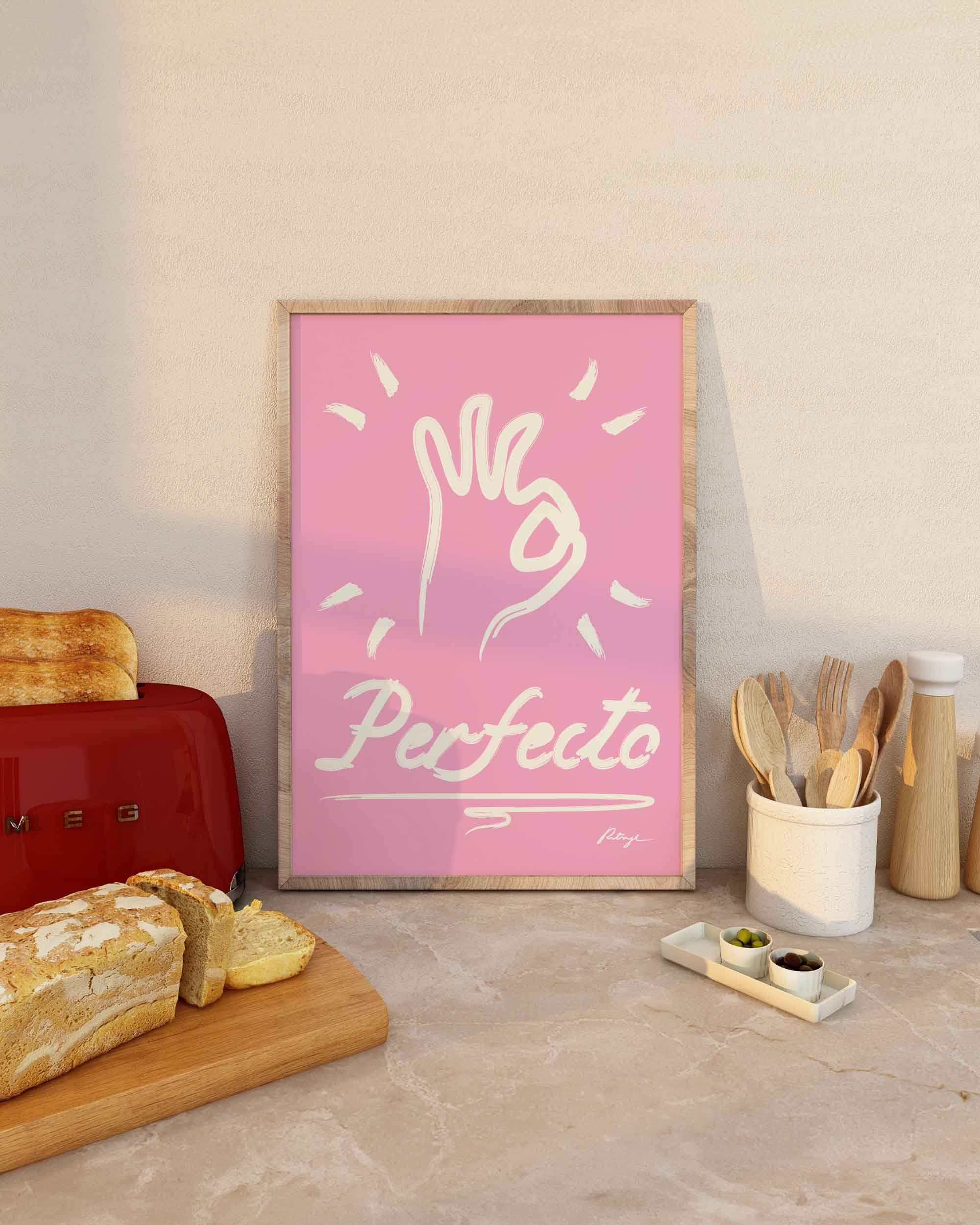 Perfecto Print, Cute Quote Poster Sketch, Hand Drawn Typography Print ...