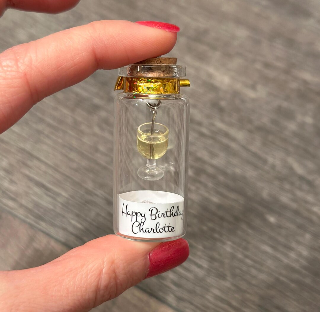 Personalised Happy Birthday Miniature Wine Gift, Happy Birthday Gift ...