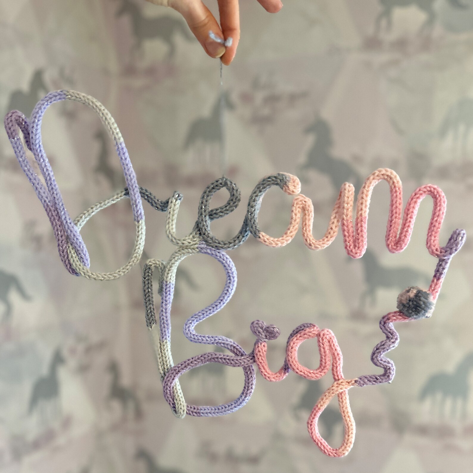 Knitted Wire Words DIY Craft Kit: Icord & Aluminum Wire, Home Decor - Etsy