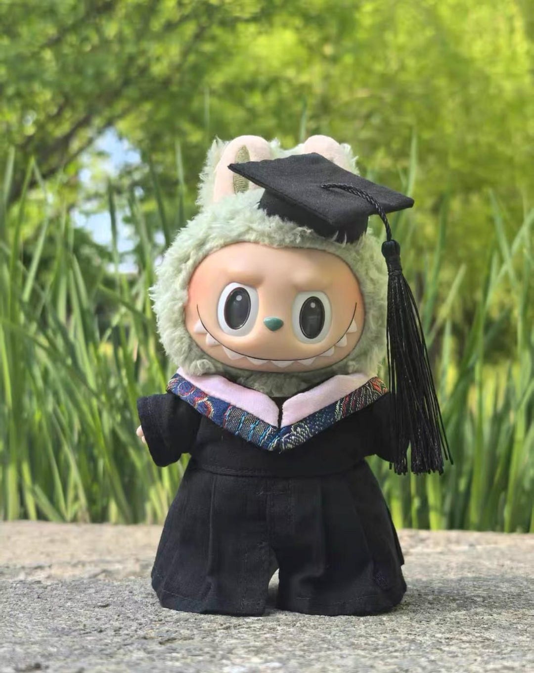 Labubu Graduation Outfit – Handmade Cap & Gown Unique Graduation Gift ...