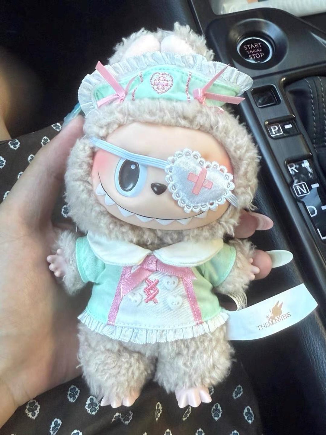 Labubu Nurse Outfit for 17cm Dolls Handmade Costume With Headband ...