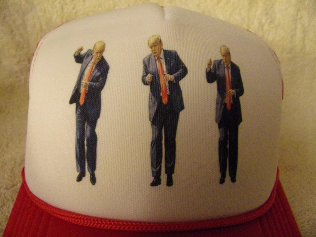 Donald Trump Dancing Trucker Cap Hat - Etsy