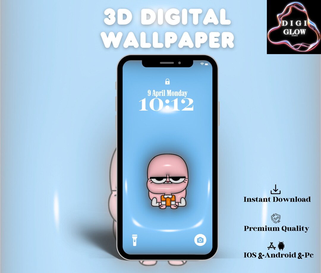 Amazing World of Funny Cartoon Bundle Wallpaper, 3D Trendy Pillow Wallpaper, 3D Phone Puffy ...