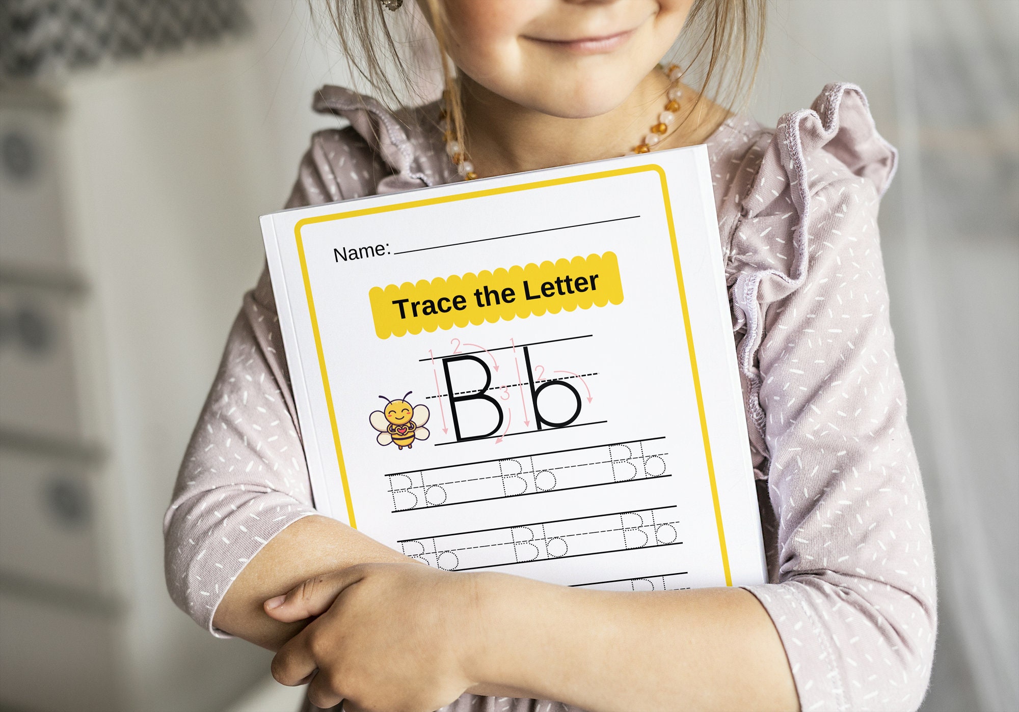 Simple Alphabet Tracing Worksheet - Etsy