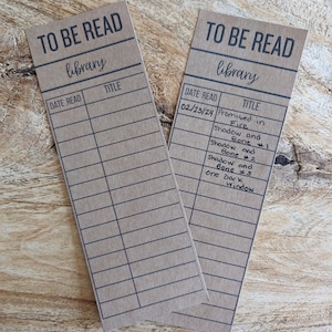 TBR Tracking Bookmarks - Digital Download - Etsy