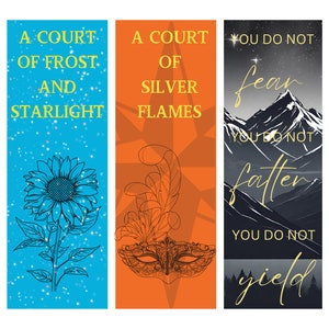 ACOTAR Bookmarks - Digital Download - Etsy