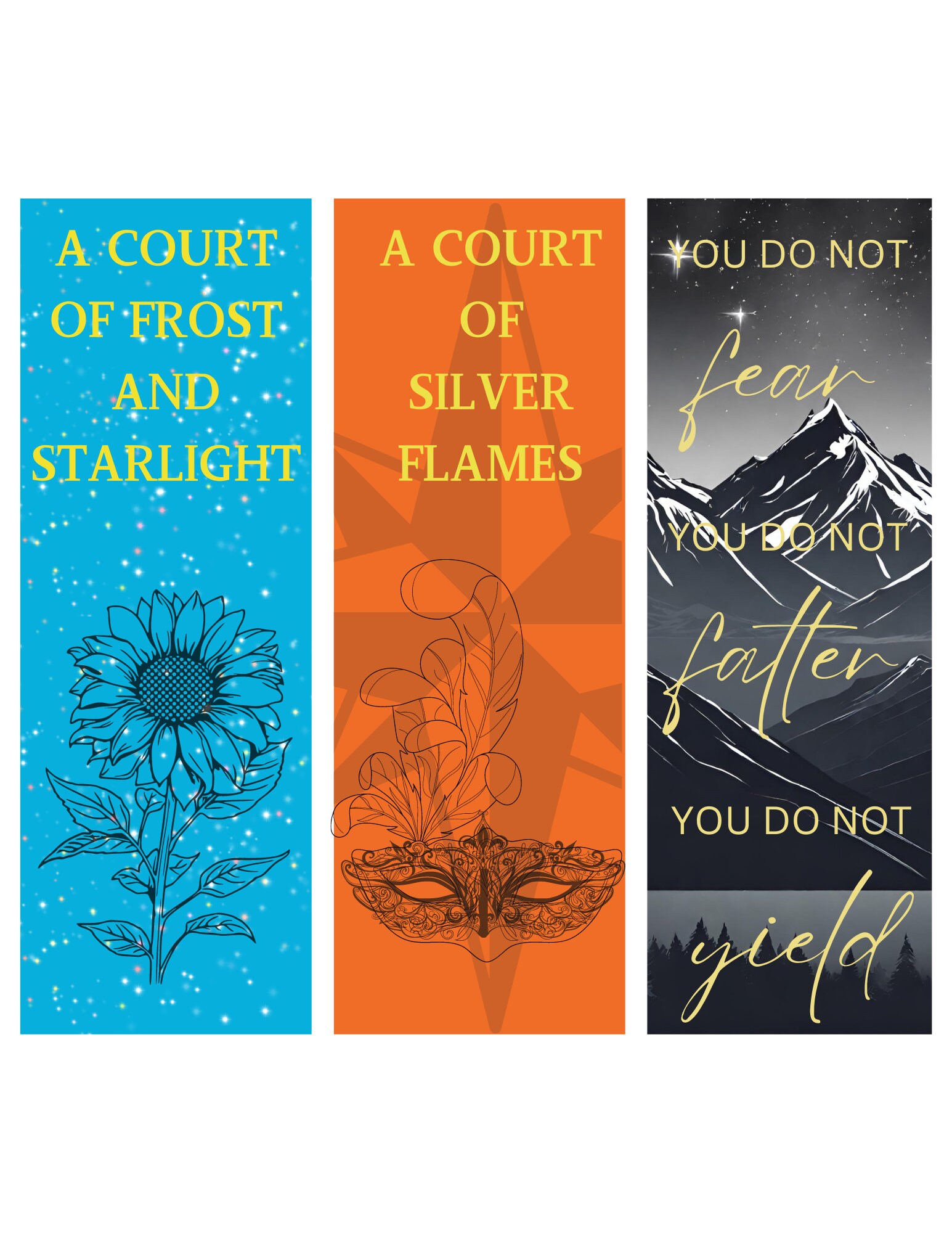 ACOTAR Bookmarks - Digital Download - Etsy