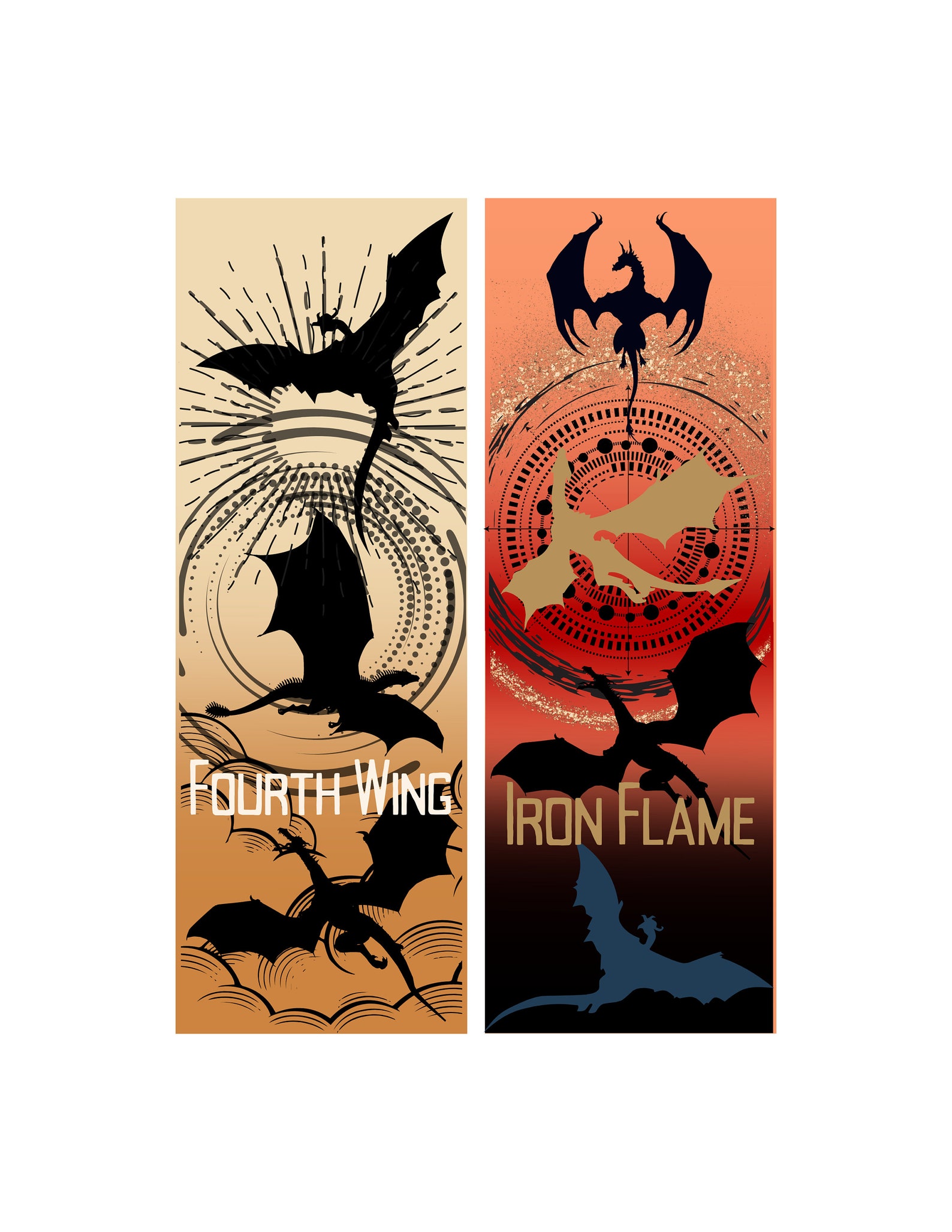 Fourth Wing Bookmarks - Digital Download - Etsy