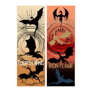 Fourth Wing Bookmarks - Digital Download - Etsy