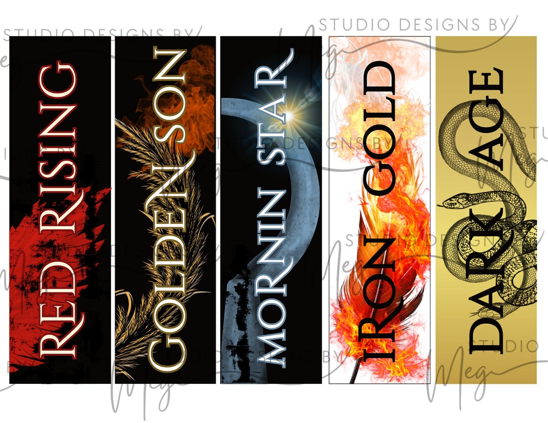 Red Rising Series Bookmarks Digital Download - Etsy