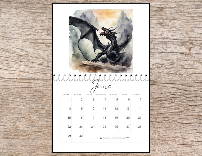 2025 Fourth Wing Inspired Calendar - Digital Download - Etsy