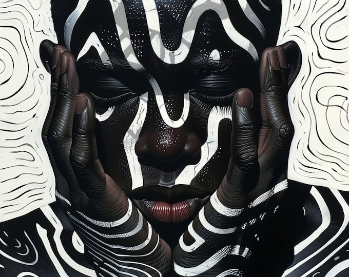 Monochrome Vibrance: Zebra Dreams | Wall Art | AI Generated | African ...