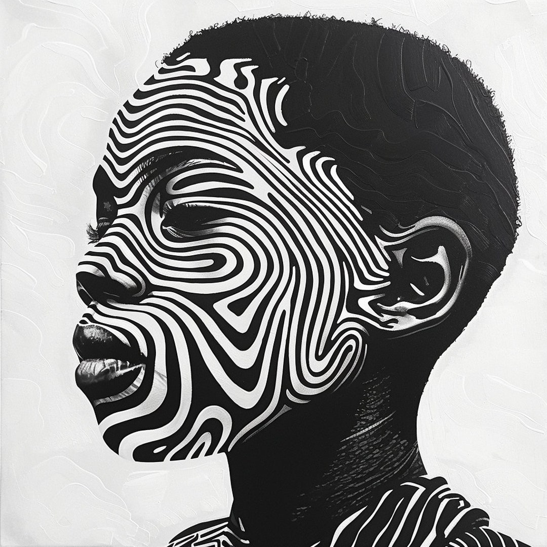 Monochrome Vibrance Zebra Dreams | Wall Art | AI Generated |african ...