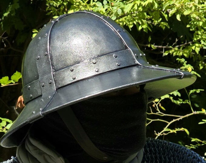 Medieval Chapel Helmet Cosplay | EVA Foam Armor | Crusader Knight ...