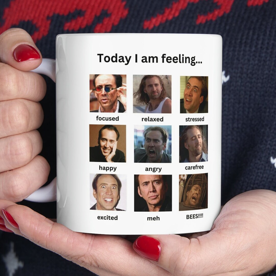 Nicolas Cage Nic Cage Nick Cage Nicolas Cage Mug Funny Mug - Etsy