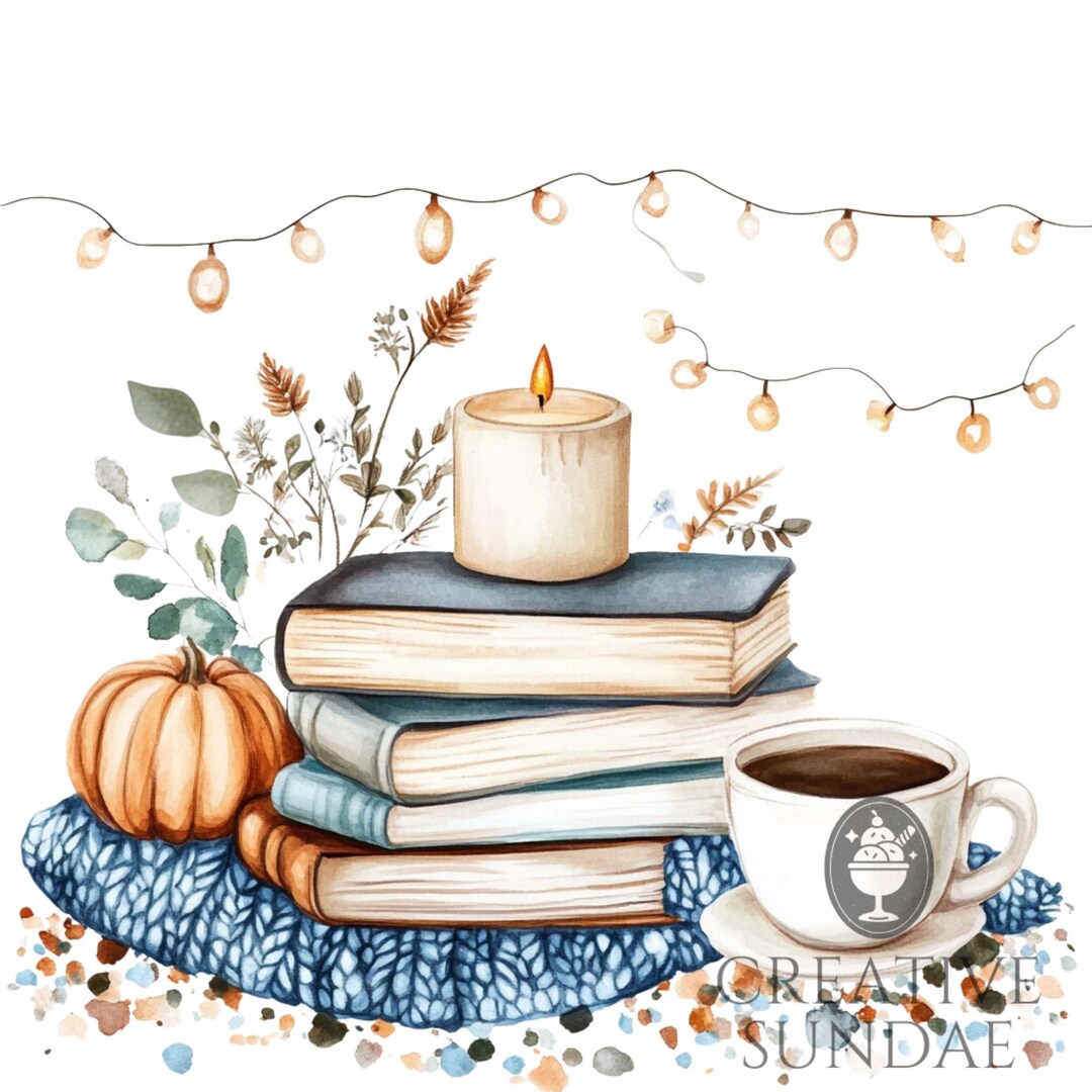 Cozy Watercolor Fall Clipart, Thanksgiving Clipart, Autumn Clip Art ...