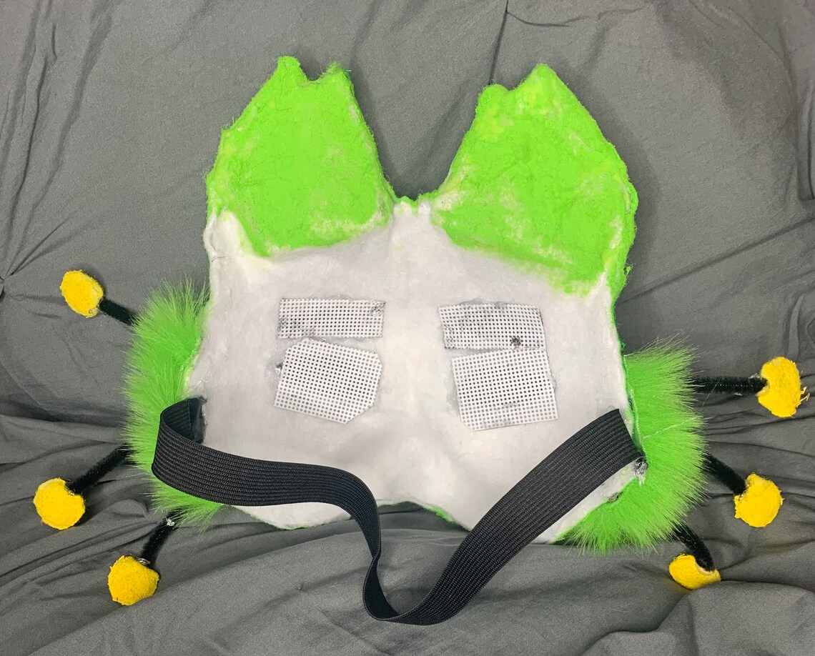 Green Alien Cat Therian Mask/cosplay Mask - Etsy