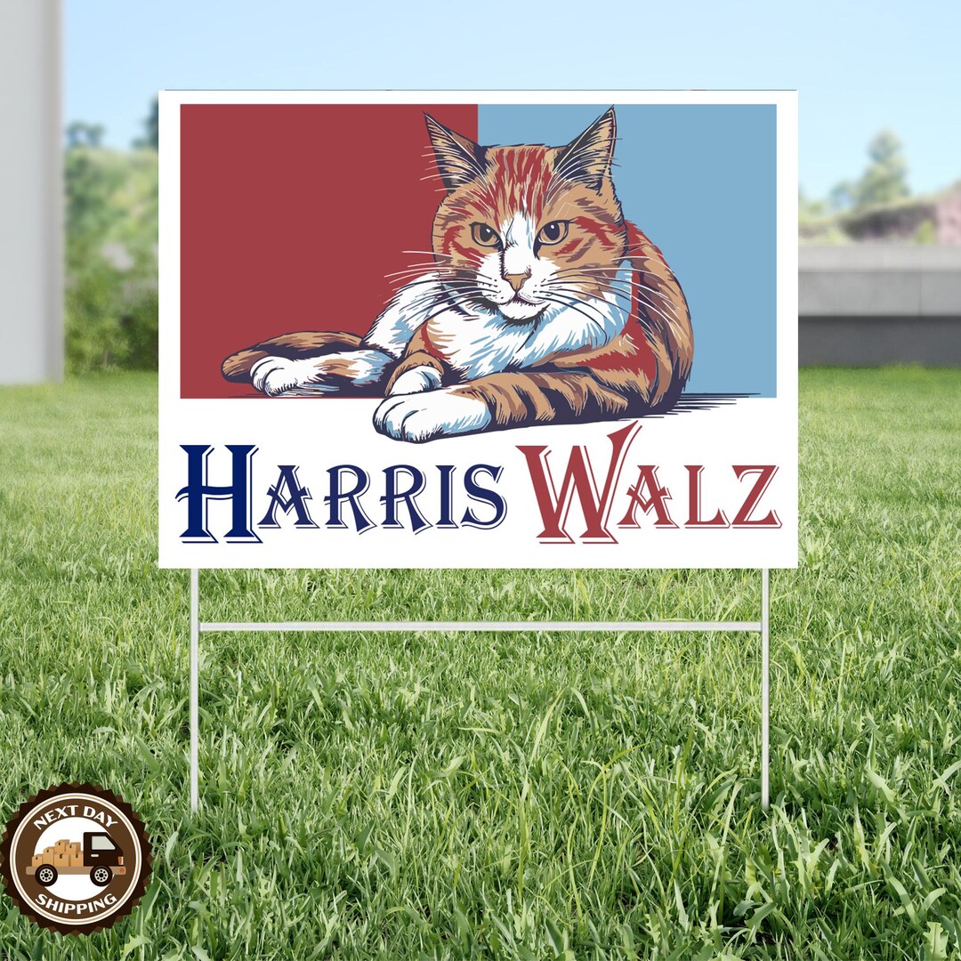Harris Walz Yard Sign, Harris for President, President Election, Metal ...