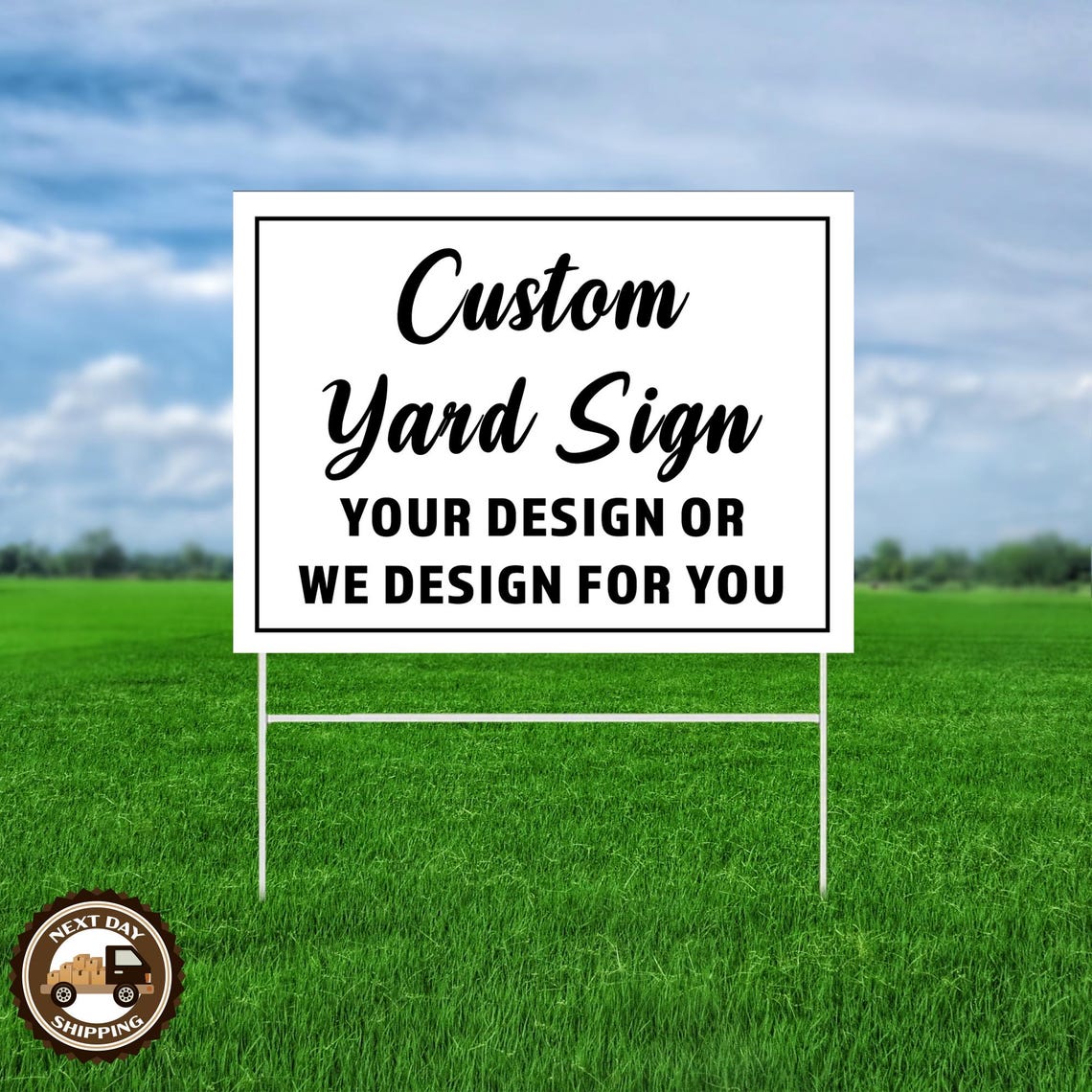 Custom Yard Sign, Build Your Own Sign, Yard Signs, Outdoor Lawn Sign ...