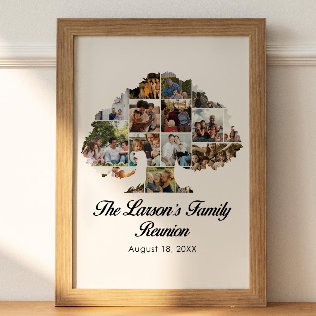Custom Family Tree Wall Art, Personalized Gift, New Home Gift, Family ...