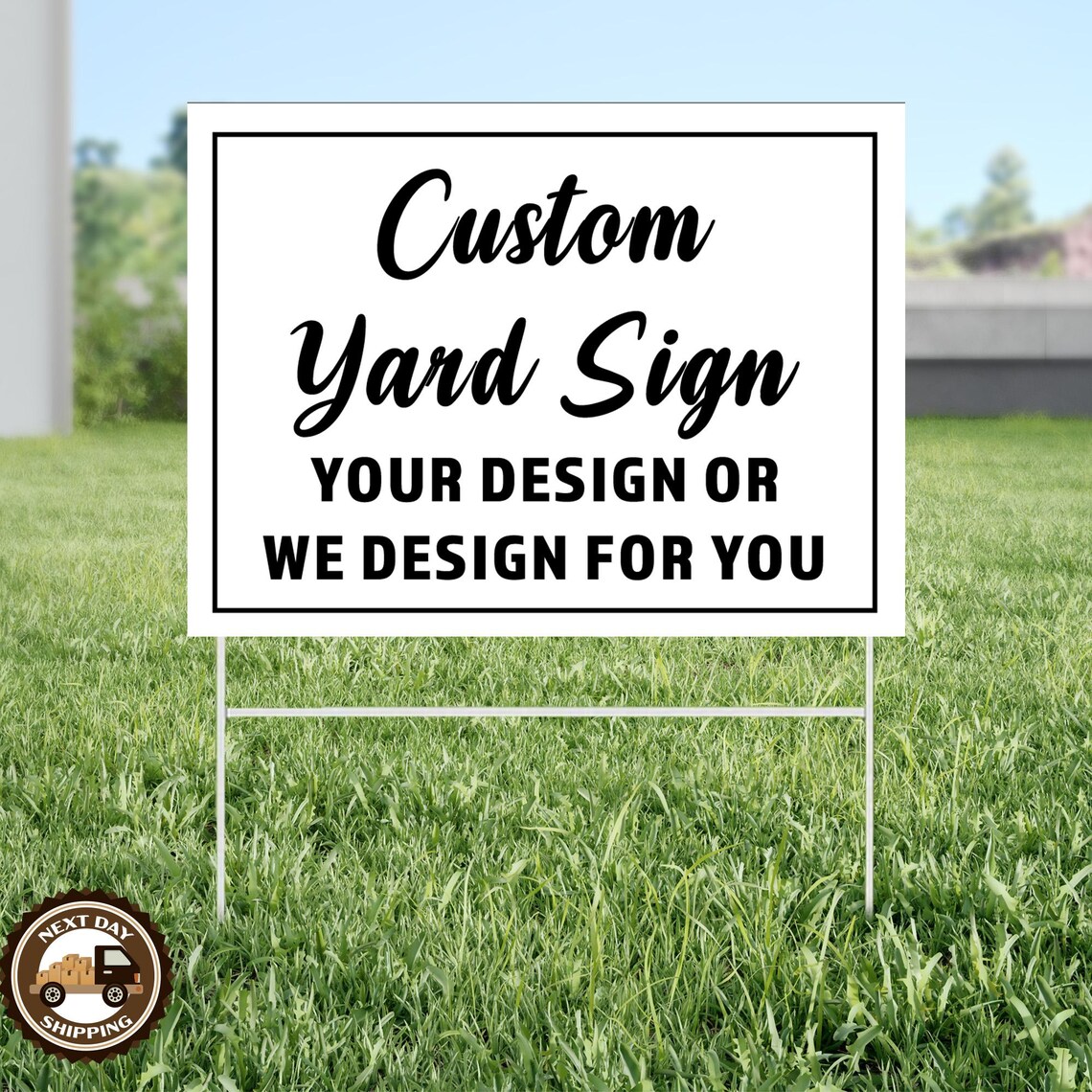 Custom Yard Sign, Build Your Own Sign, Yard Signs, Outdoor Lawn Sign ...