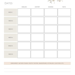 Household and Homeschool Planner - Etsy