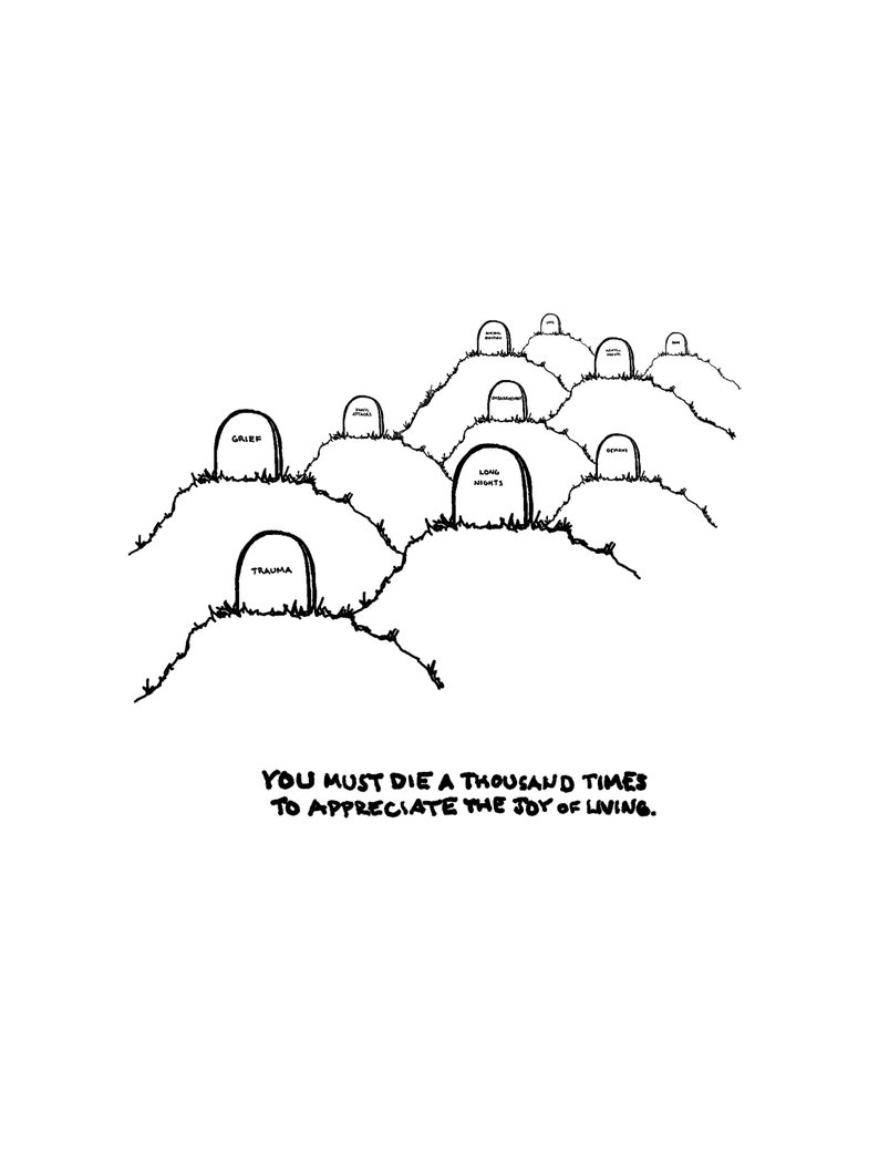 Dying to Live Printable Poster - Etsy