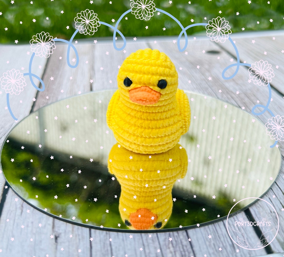 3D Printed Cute Little Crocheted Ducky - Etsy
