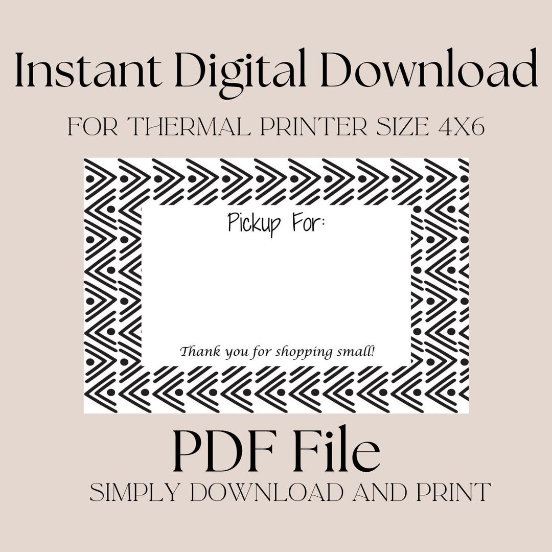 Triangles 4x6 Thermal Printer Label | Geometric Shipping Label Design ...