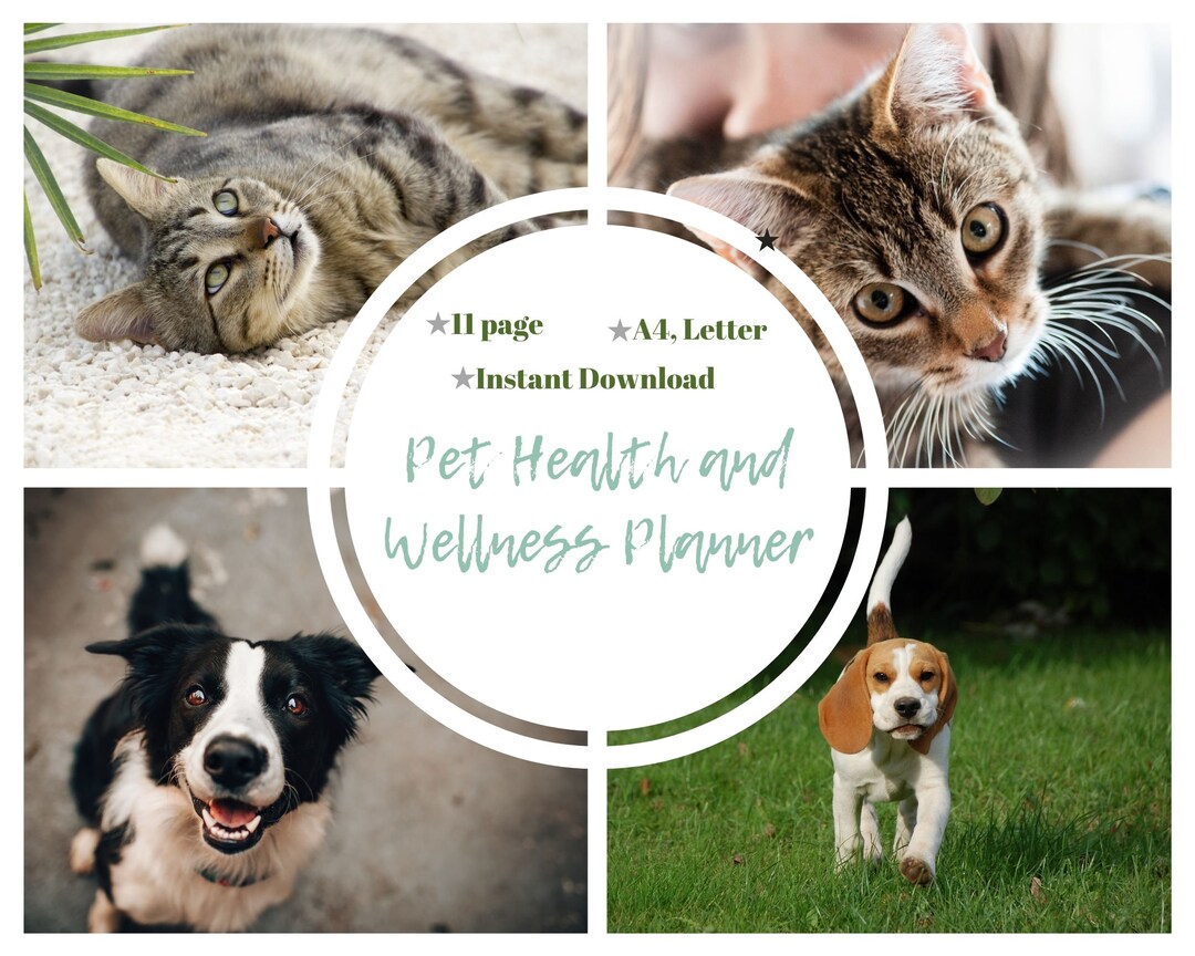 Pet Health Planner I Wellness Tracker for Pets I Animal Health ...